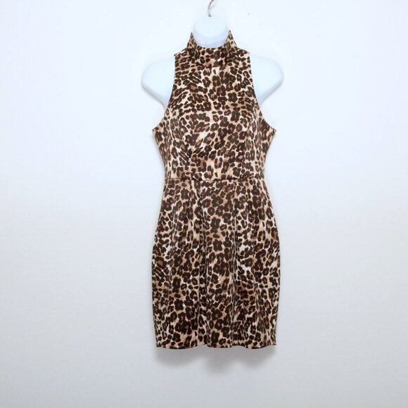 Naven | Dresses | Naven Leopard Print Highneck Fit Flare Dress | Poshmark
